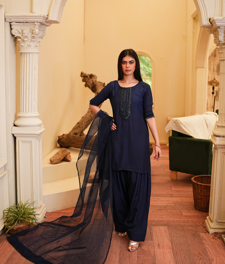 Sapphire Farshi Shalwar 3PC Stitched – Imqaan